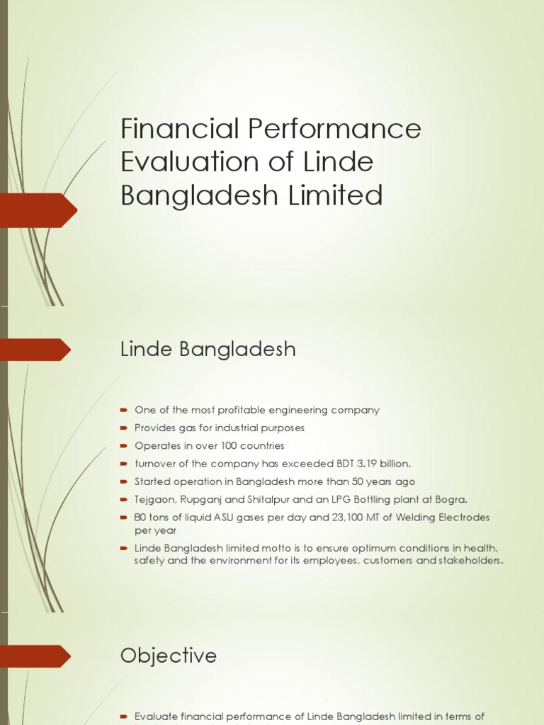 Linde Bangladesh Financial Analysis | PDF | Margin (Finance) | Revenue