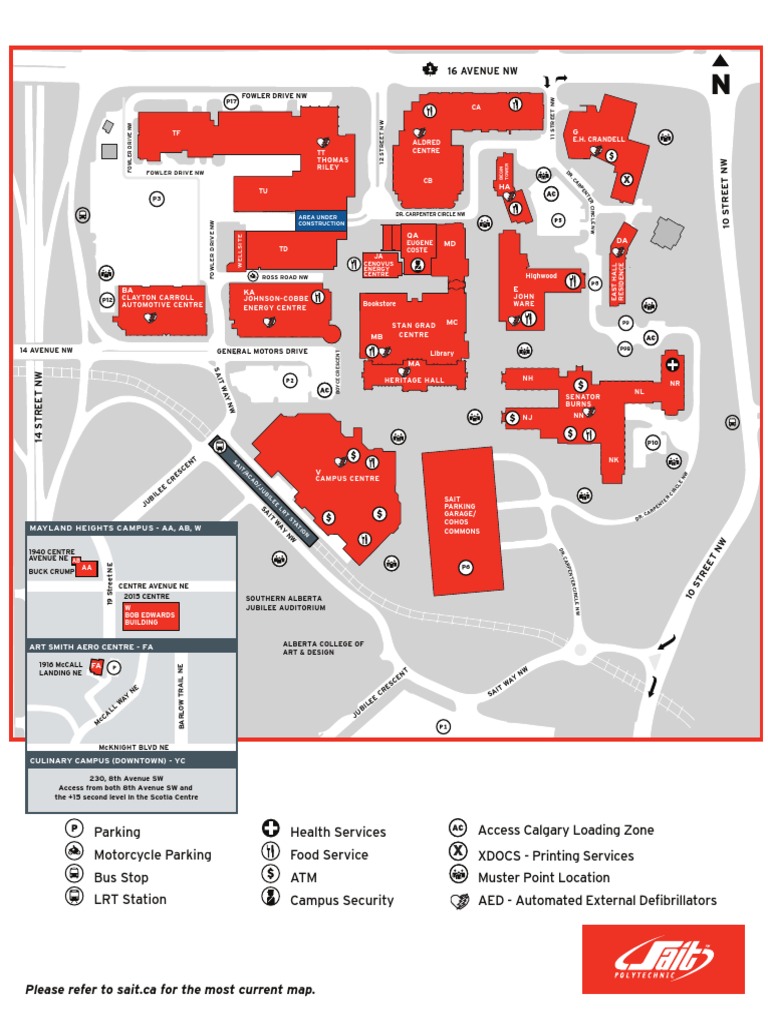SAIT Parking Map (Matt Grant Nomination Meeting - April 29, 2014) | PDF