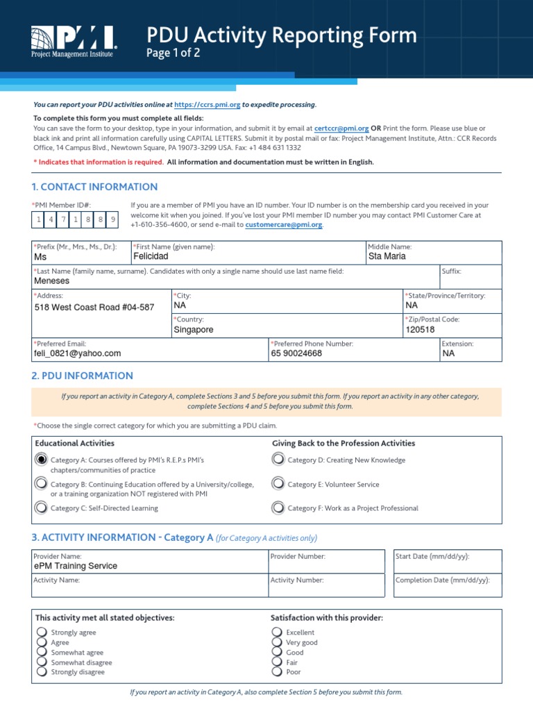 CCR Activity Reporting Form | PDF | Zip Code | Written Communication