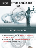 Annual Return - Bonus - FORM D | PDF