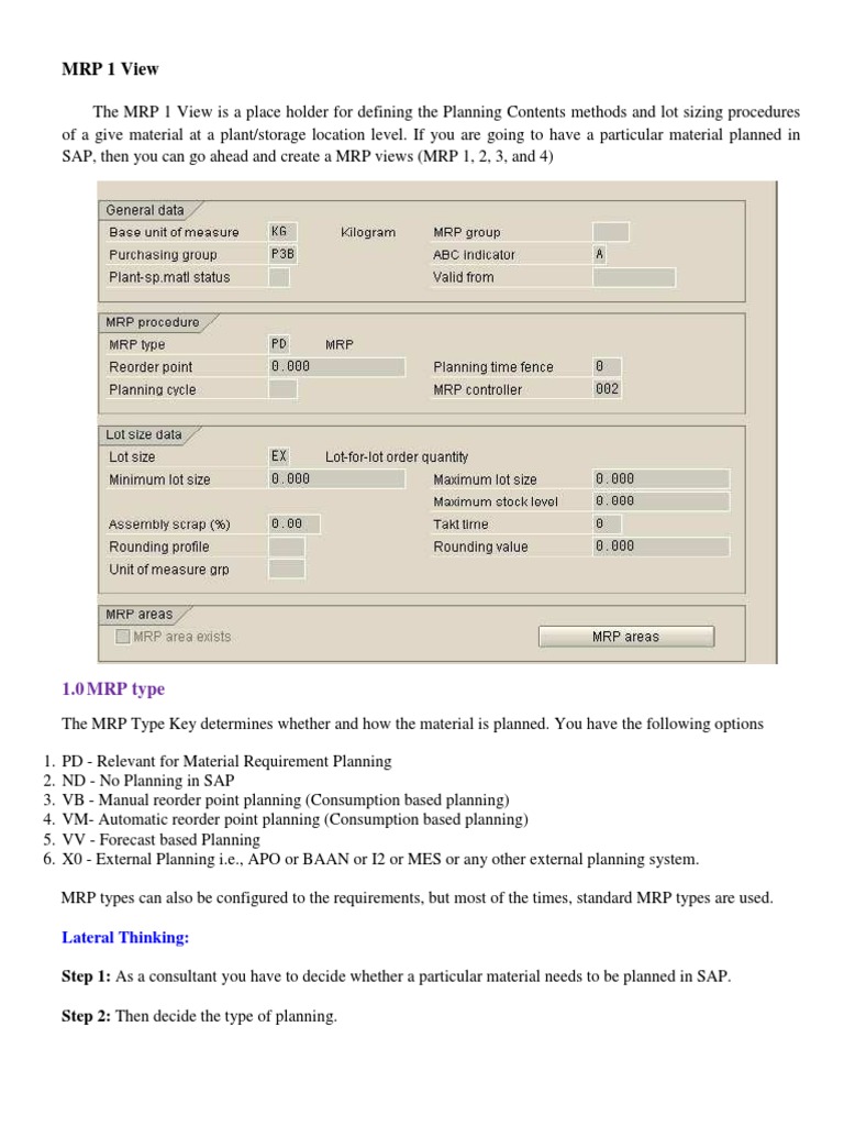 PP Material Master Views | PDF | Scheduling (Production Processes ...