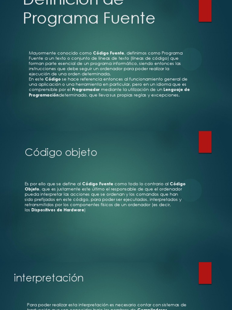 Definición de Programa Fuente | PDF | Programa de computadora ...