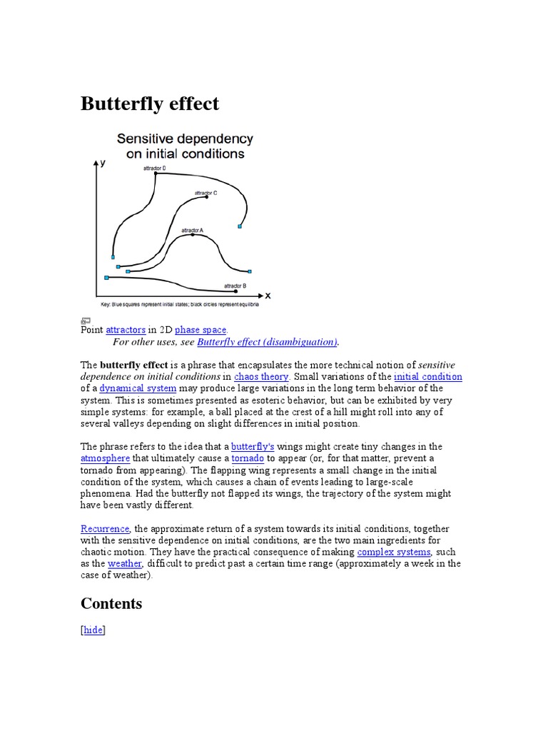 Butterfly Effect PDF | PDF | Chaos Theory | Systems Theory
