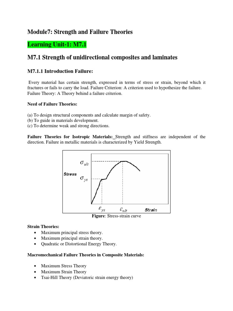 Failure Theories.. | PDF | Strength Of Materials | Stress (Mechanics)
