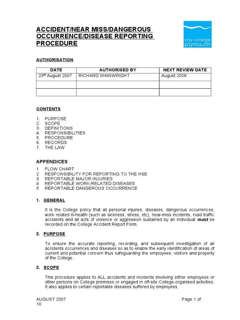 Accident Procedure | Medical Specialties | Clinical Medicine
