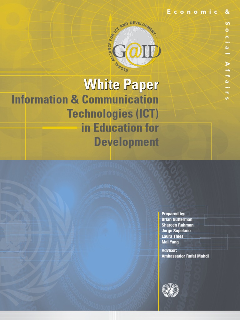 White Paper - Information Communication & Technology (ICT) in Education ...