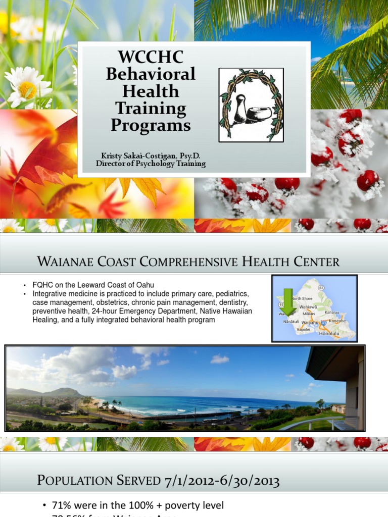 WCCHC Behavioral Health Training Programs | PDF | American ...