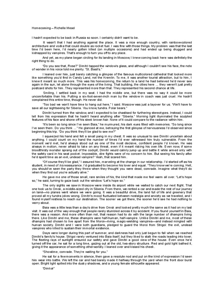 Homecoming | PDF | Nature