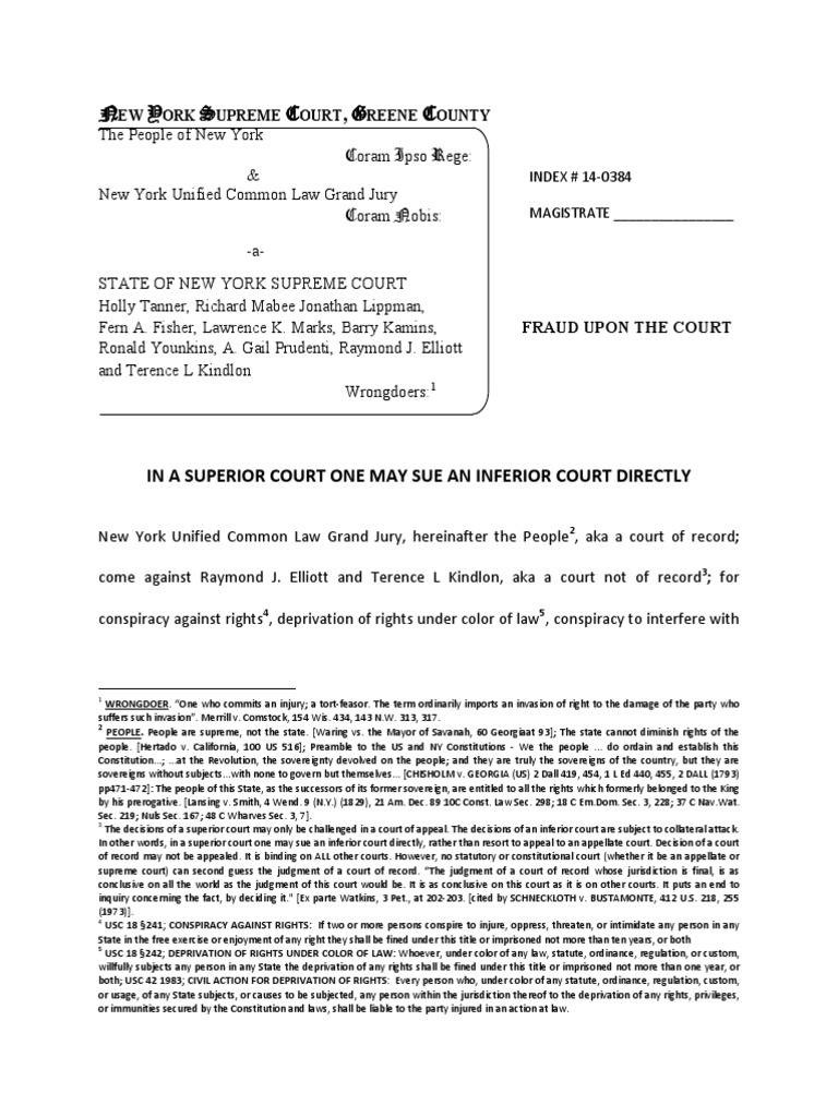 14-04-23 Fraud on the Court | Court System Of Canada | Judgment (Law)