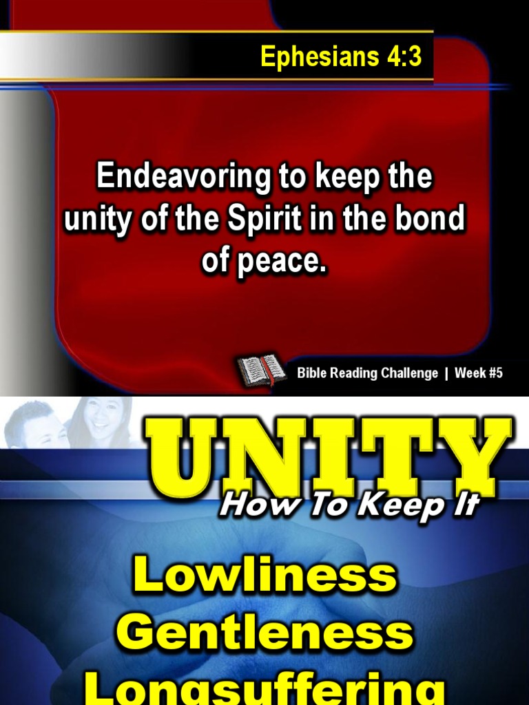 Endeavoring To Keep The Unity of The Spirit in The Bond of Peace | PDF