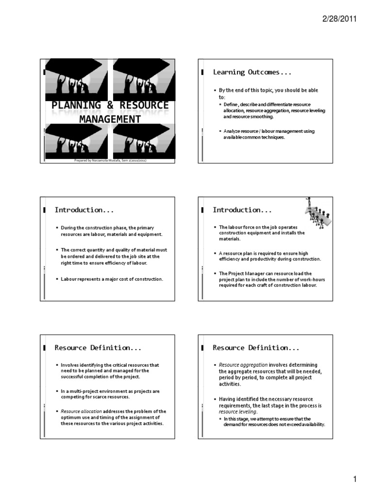 Chapter 6 - Resource Management | PDF