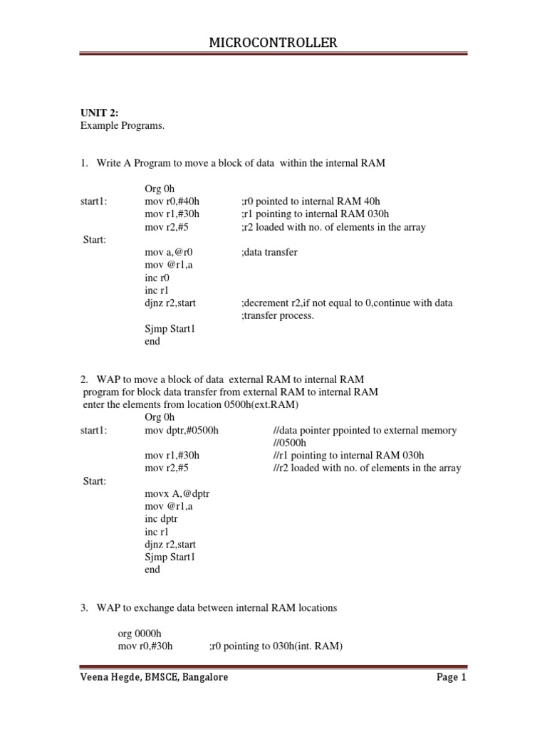 Microcontroller: Unit 2 | Download Free PDF | Binary Coded Decimal | Digital Technology