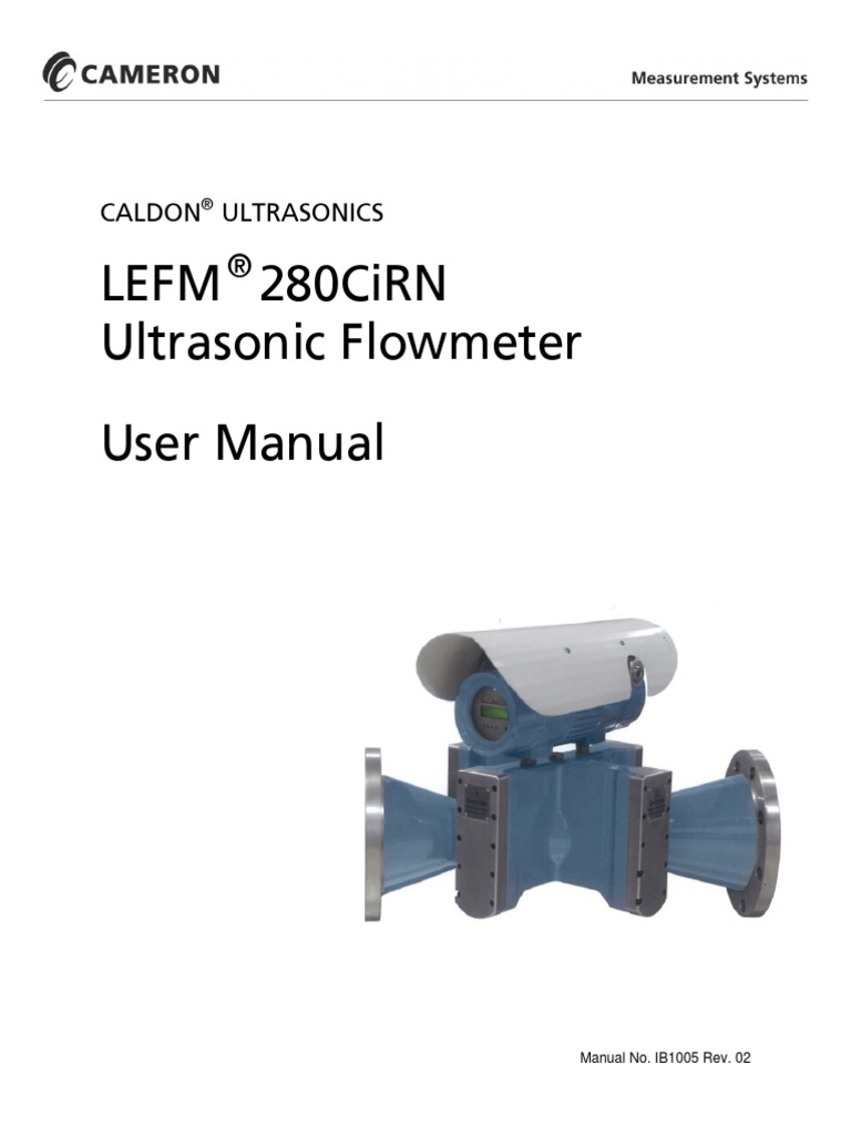 Ib1005 Rev 02 - Lefm 280cirn User Manual | PDF | Flow Measurement ...