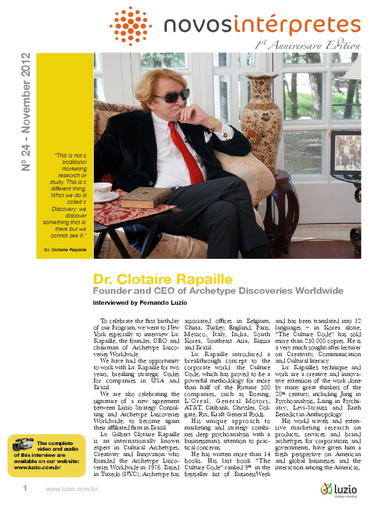 Marketing Guru Clotaire Rapaille | PDF | Strategic Management | Coffee