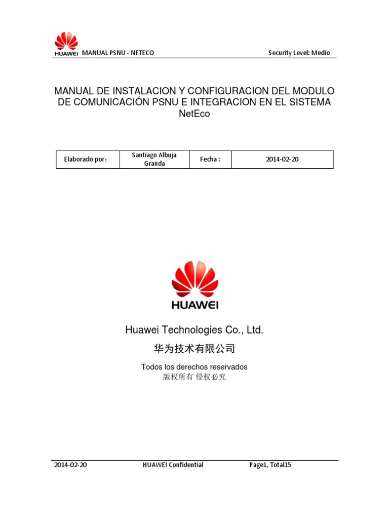 Manual Psnu - Neteco | PDF | Dirección IP | Red de computadoras
