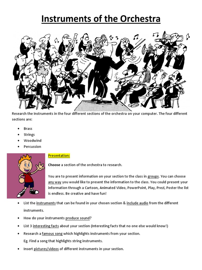 Exploring Orchestra Instrument Sections | PDF | Language Arts & Discipline
