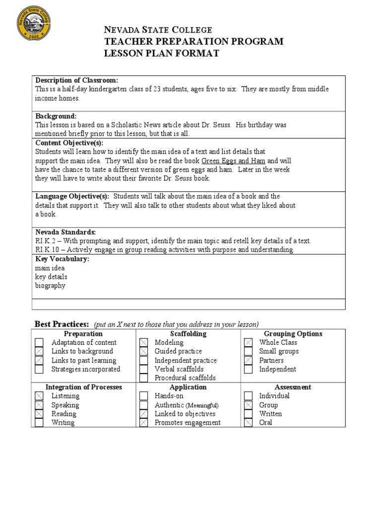 NSC Technology Lesson Plan | Download Free PDF | Lesson Plan | Teaching ...