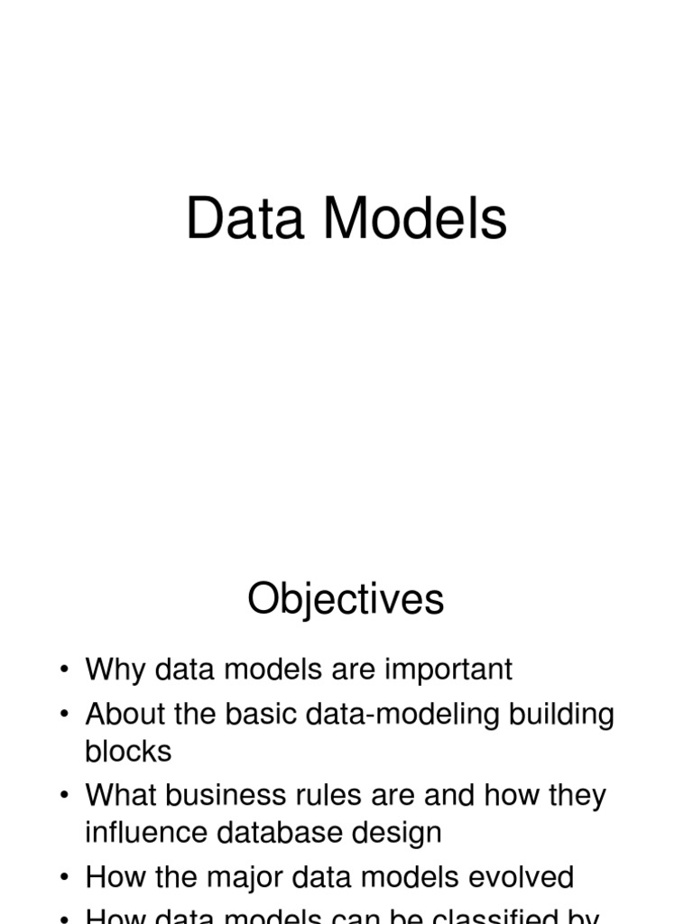 Data Models Pdf Data Model Databases