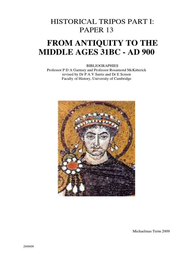 From Antiquity To The Middle Ages 31bc - Ad 900 | PDF | Franks | Roman ...