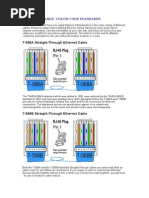 Ethernet Cable Color Coding Diagram PDF | PDF | Electrical Connector ...