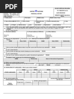 UN Women P11 Personal History Form | PDF