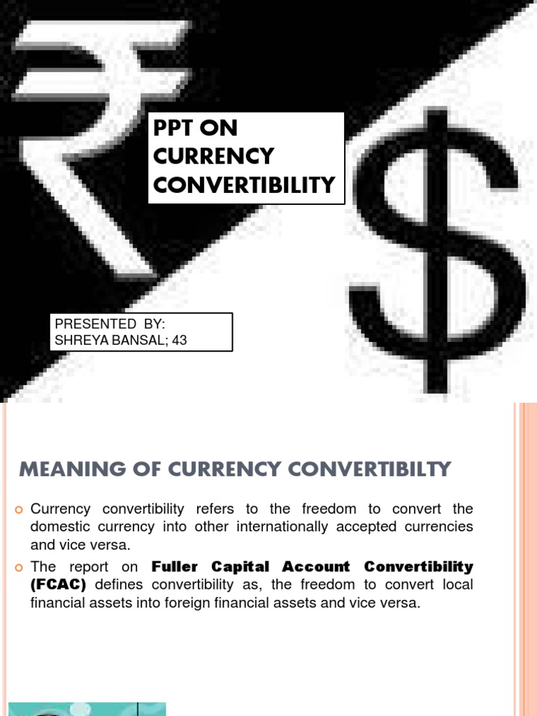 On Currency Convertibility | PDF | Current Account | Capital Account