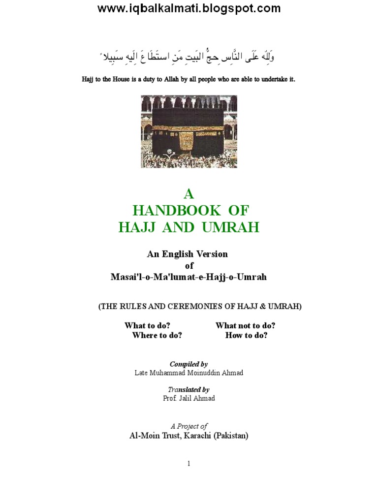 Hajj Guide | PDF | Hajj | Sharia