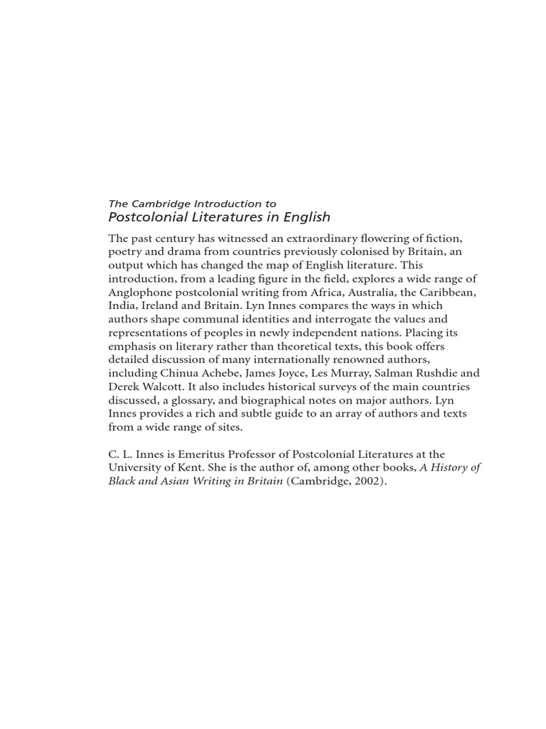 Postcolonial Literature Quotes