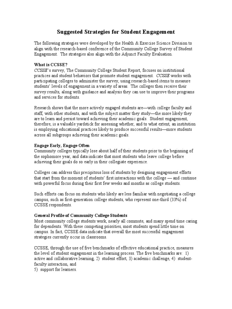 Maximizing Student Engagement Through Active and Collaborative Learning ...