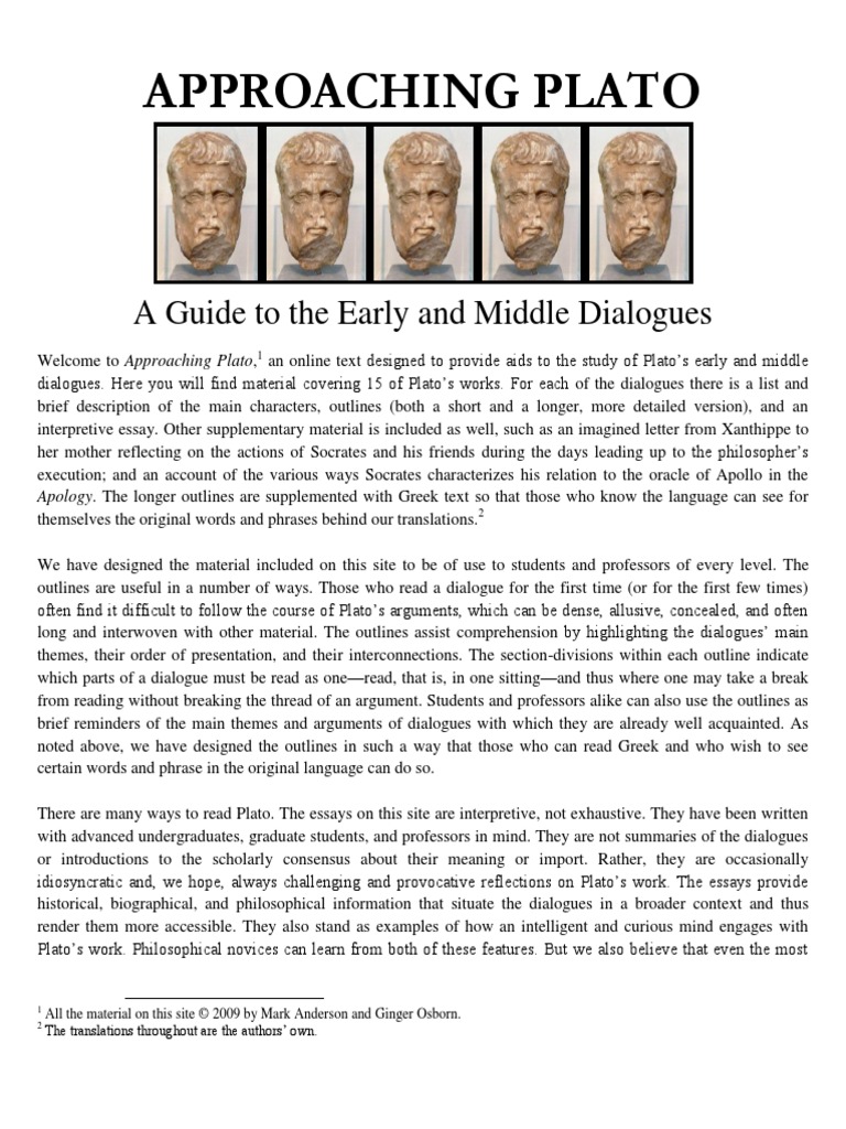 Plato Dialogues | Argument | Plato | Free 30-day Trial | Scribd