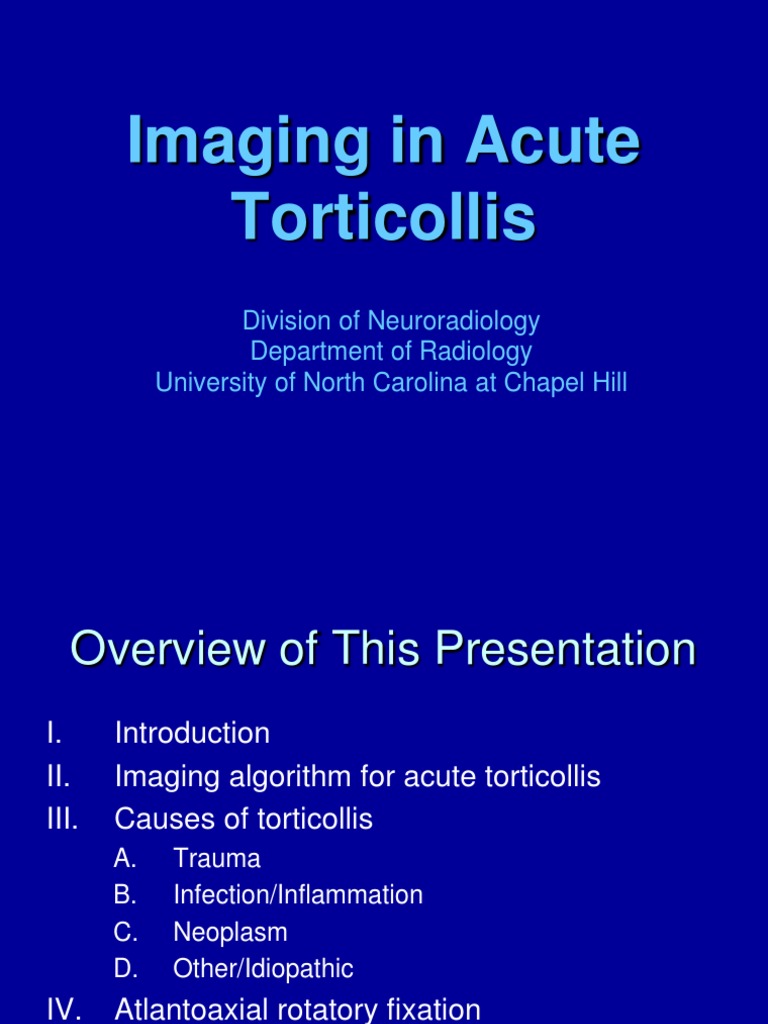Imaging in Acute Torticollis NXPowerLite | PDF | Spinal Cord | Human ...