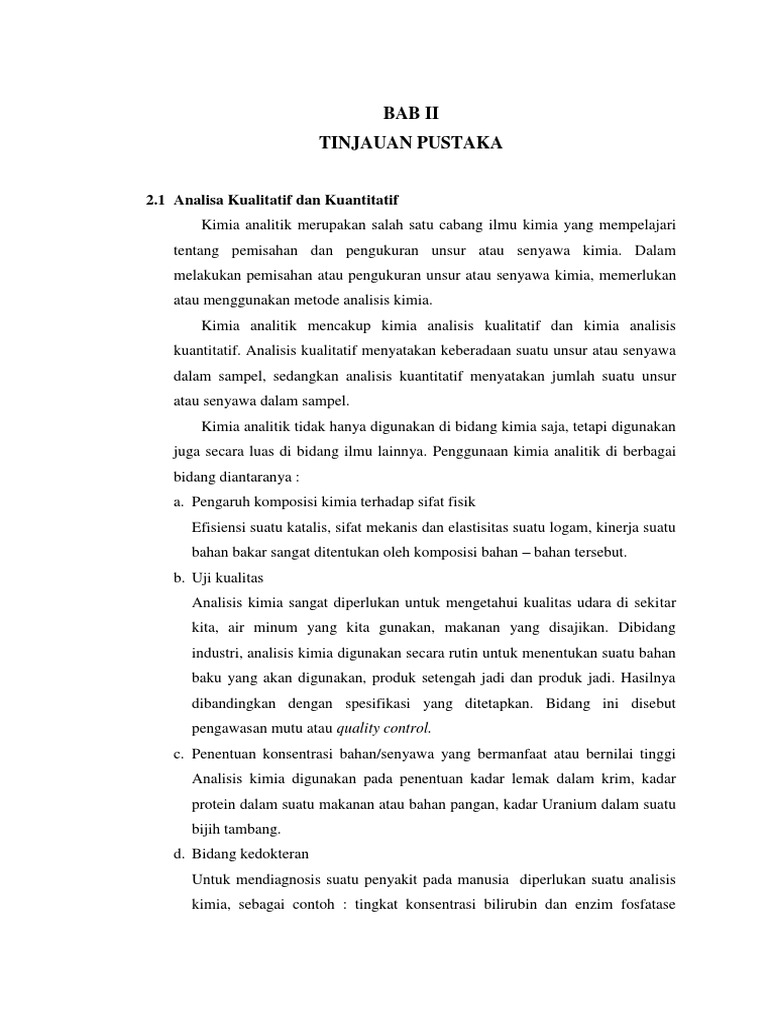Bab II Tinjauan Pustaka | PDF | Sains & Matematika