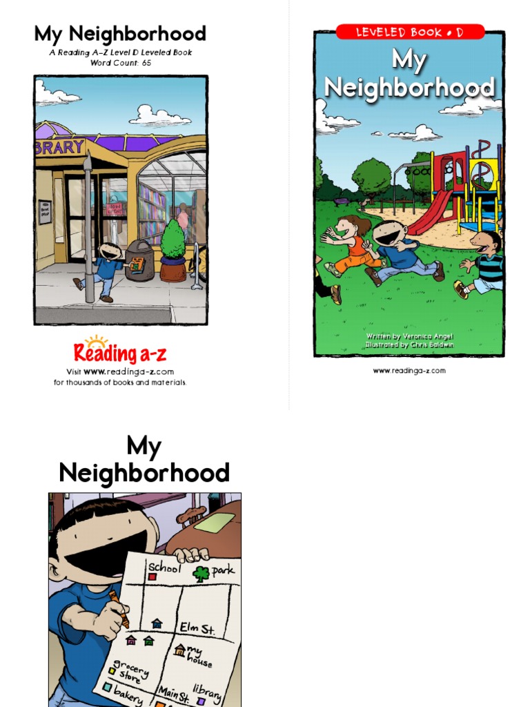 My Neighborhood Mini Book Unit 6 | PDF