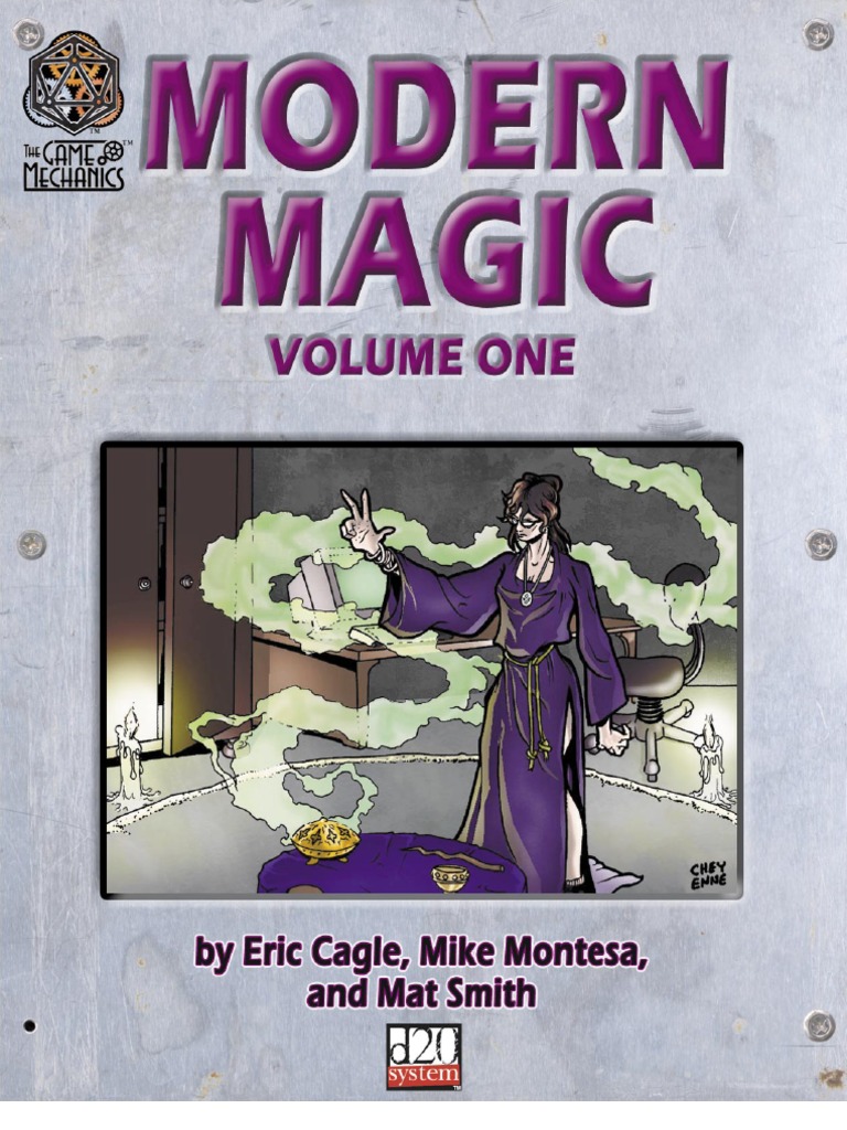 d20 Modern - Modern Magic Volume 1 | Gun | D20 System