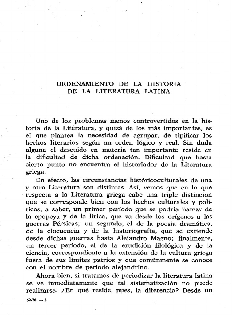 La Historia de La Literatura Latina | PDF | latín | Historiografía