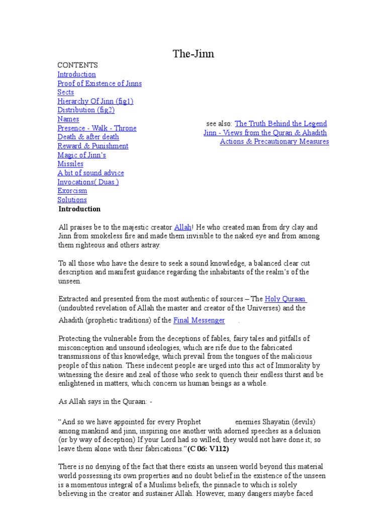 Understanding Jinn in Islam | PDF | God In Islam | Abrahamic Religions