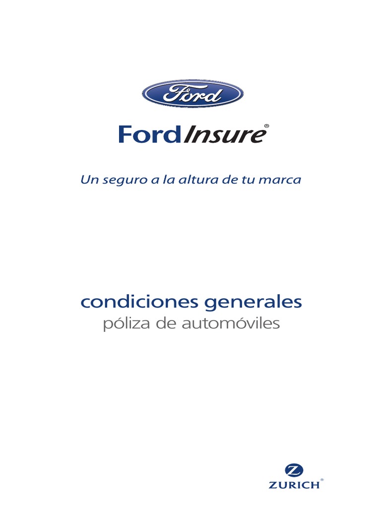 Ford Insure | PDF | Póliza de seguros | Seguro