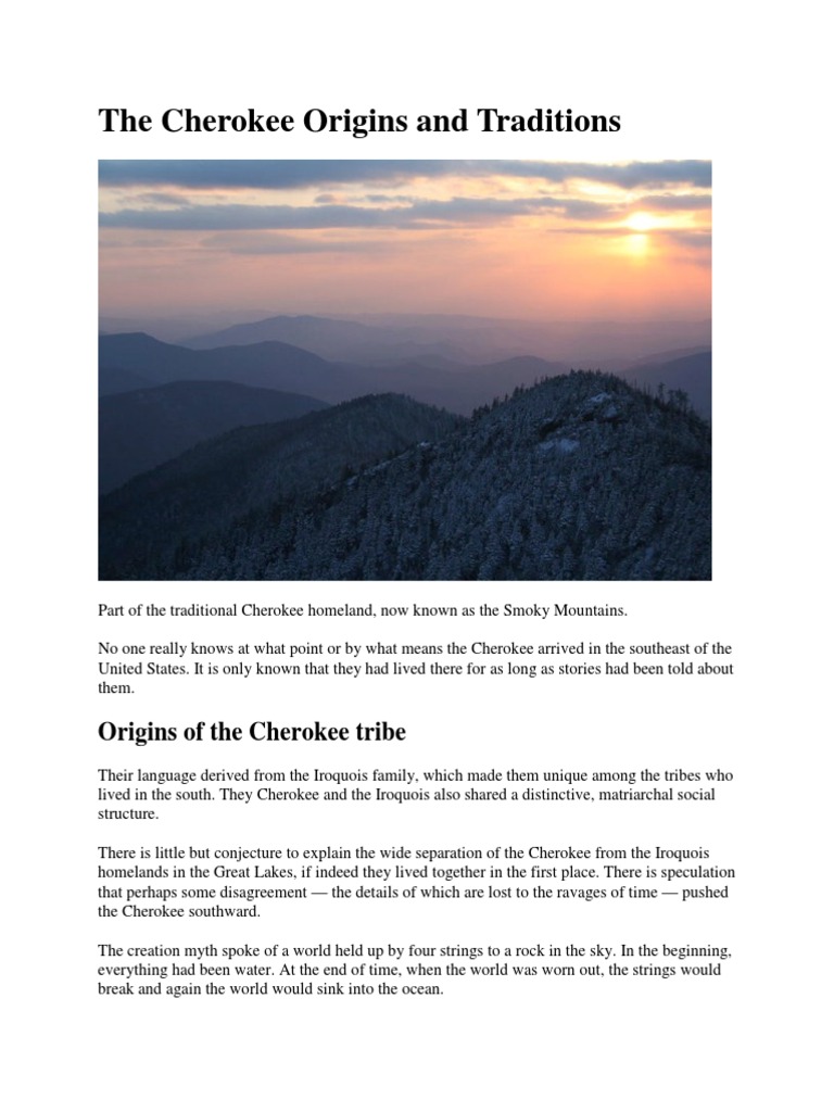 Cherokee Origins and Social Structure | PDF | Matriarchy | Cherokee