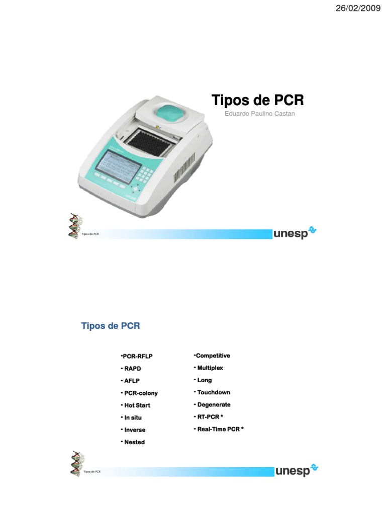 6_Tipos_de_PCR | Reação em Cadeia da Polimerase | Primer (Biologia ...