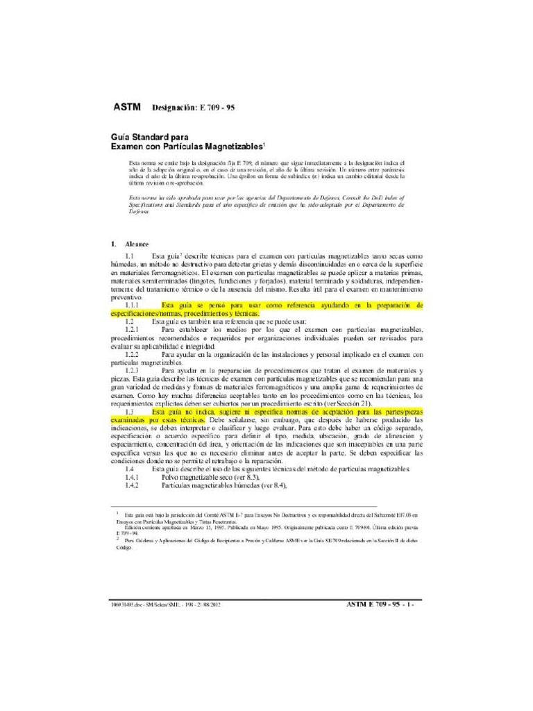 Astm e 709-95 | PDF