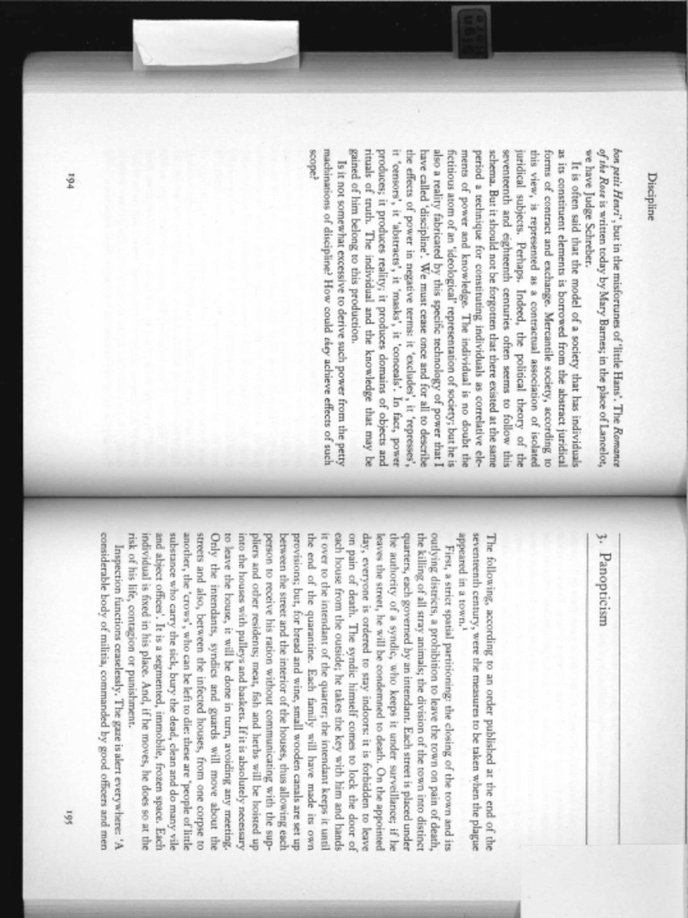 Foucault - Panopticism | PDF