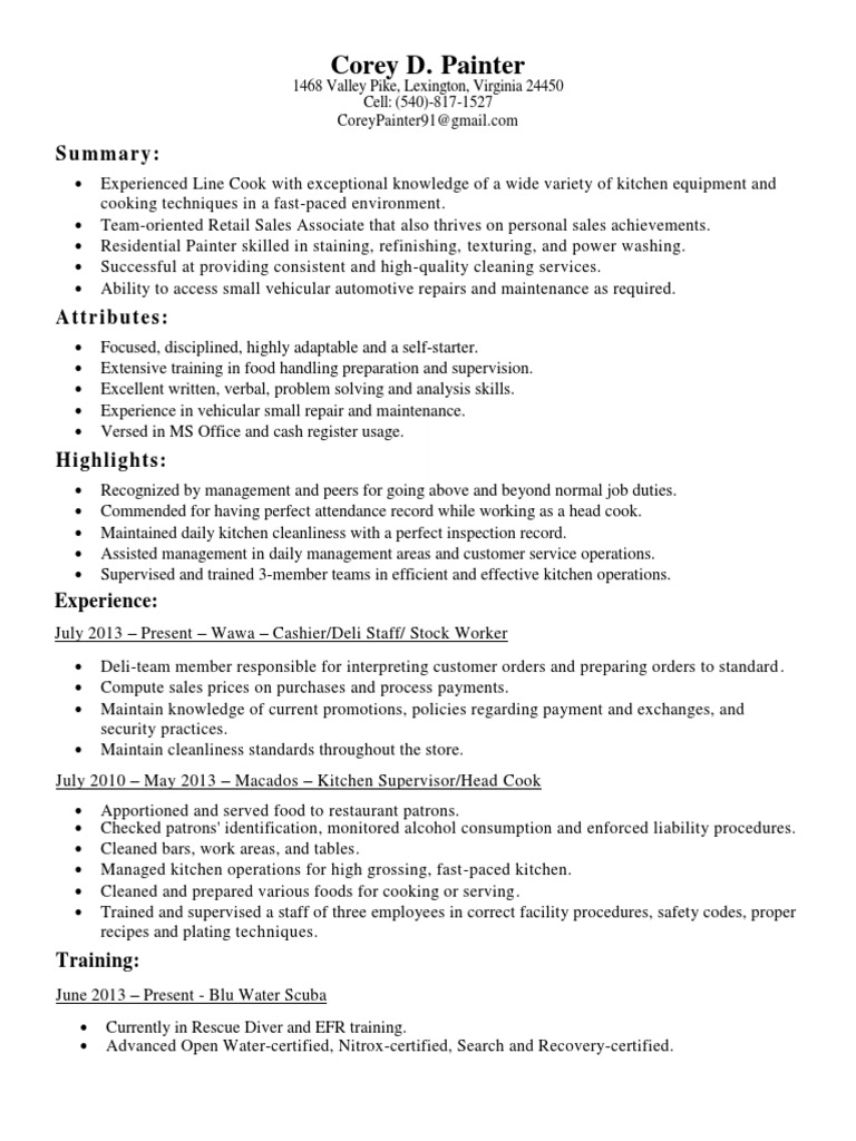 Corey Painter Resume | PDF | Career & Growth