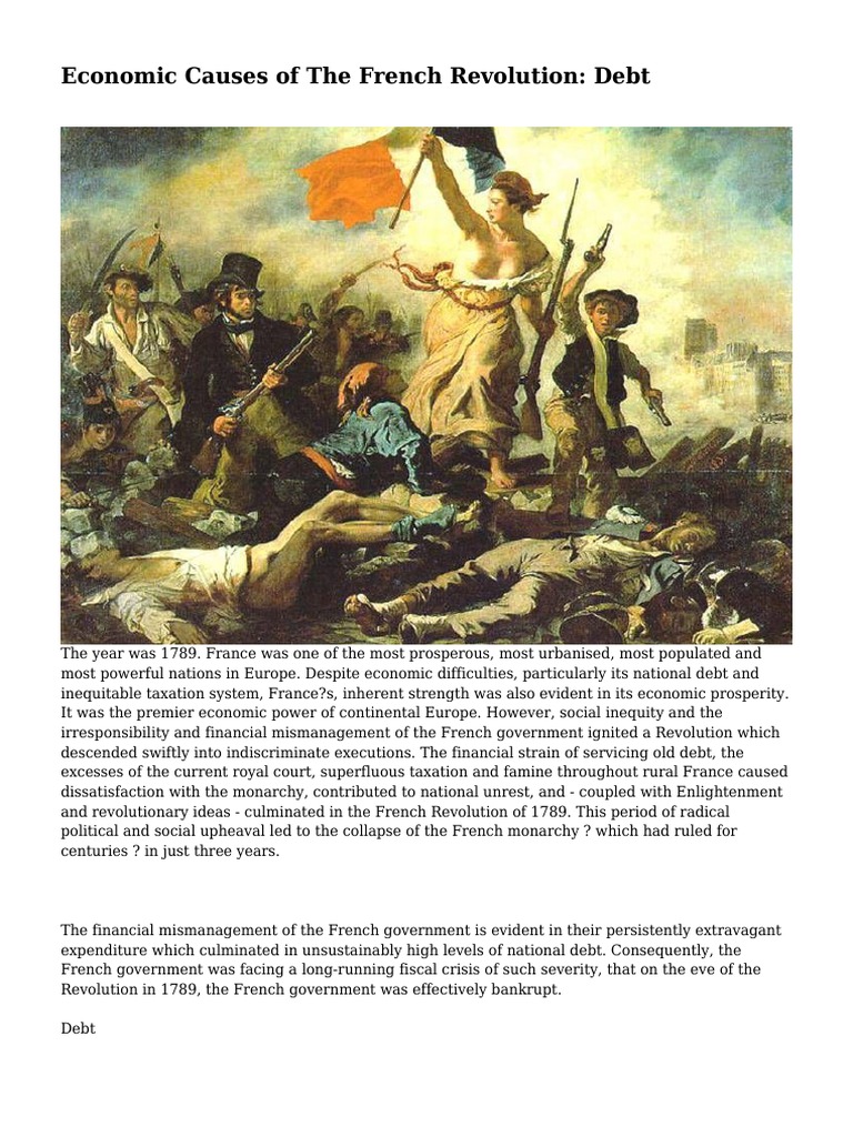 Economic Causes of The French Revolution: Debt | PDF | Marie Antoinette ...