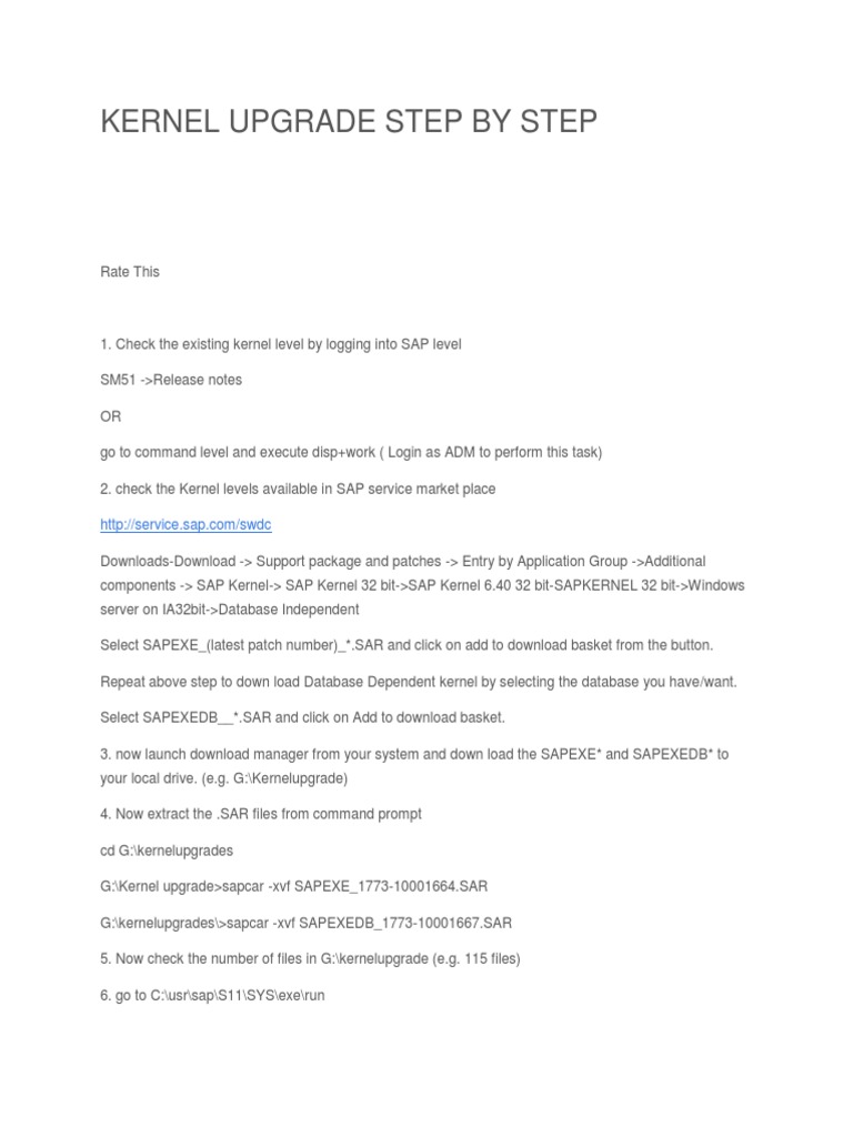 Another Kernel Update Doc Step by Step | PDF | Kernel (Operating System) | Oracle Database