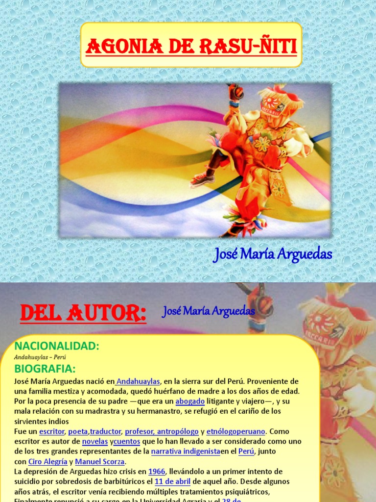 EXPÓ de Obra La Agonia Del Rasu-Ñiti | PDF