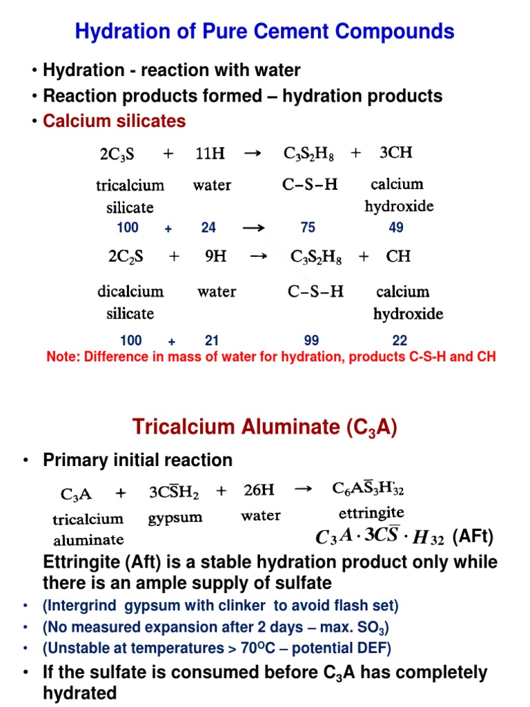 2 Cement Hydration | PDF | Porosity | Concrete