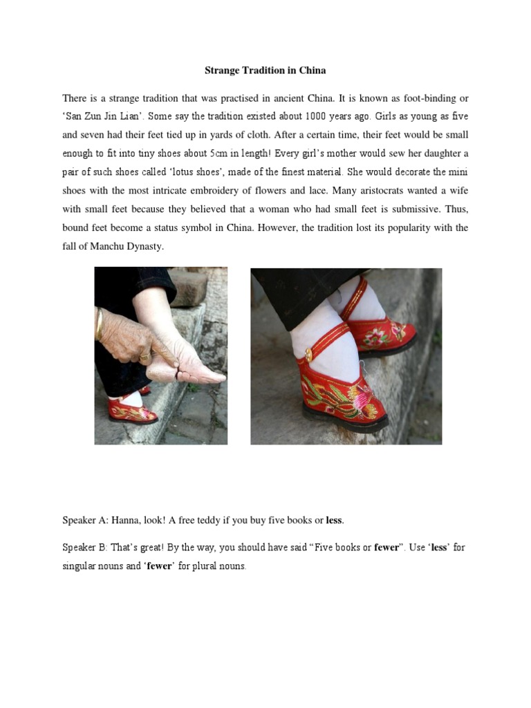 Ancient Chinese Foot-Binding Tradition | PDF | Social Science | General ...