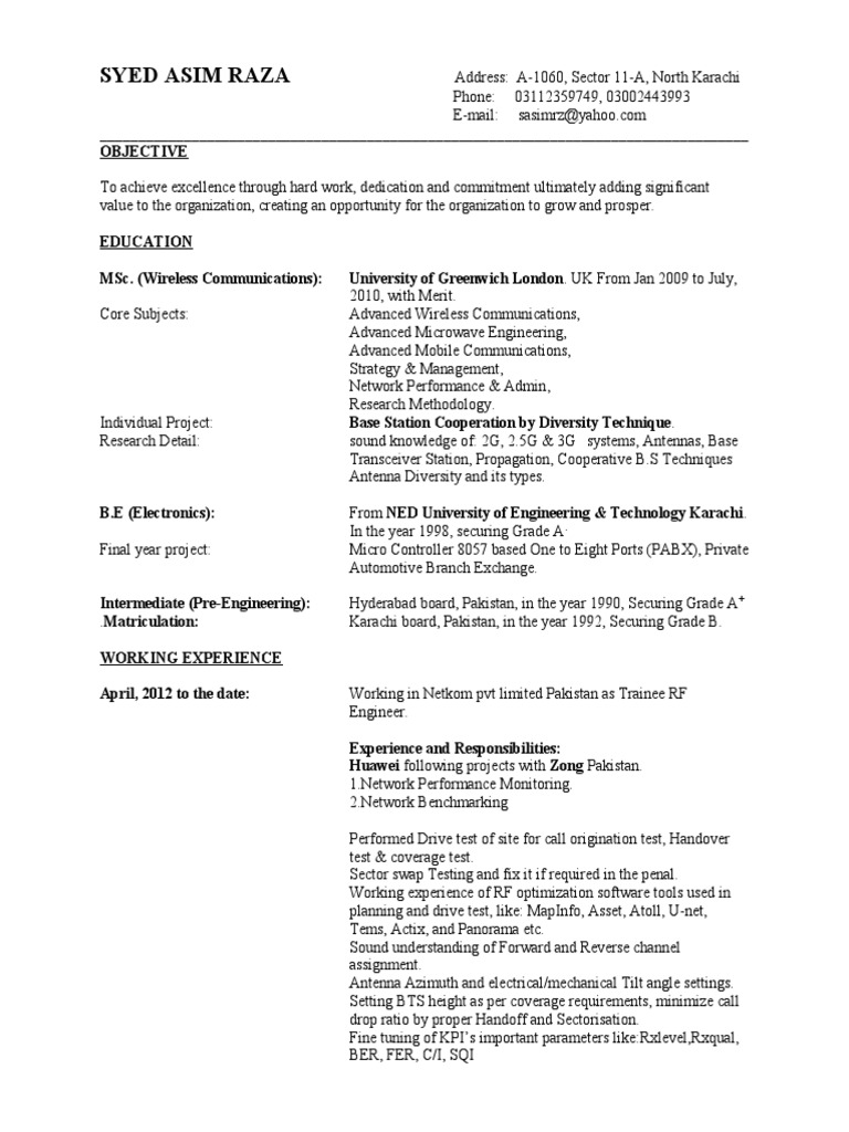 Asim CV Uae | PDF