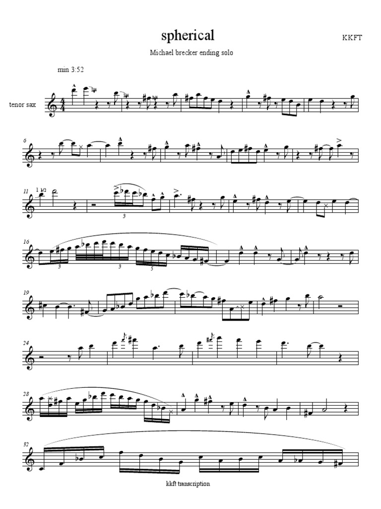 Spherical Brecker Solo | PDF | Livres de cuisine, nourriture et vin