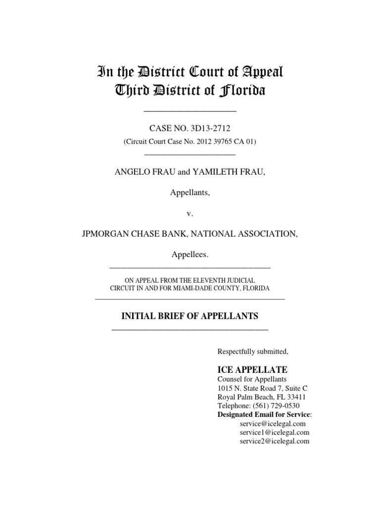 Initial Brief | PDF | Service Of Process | Continuance